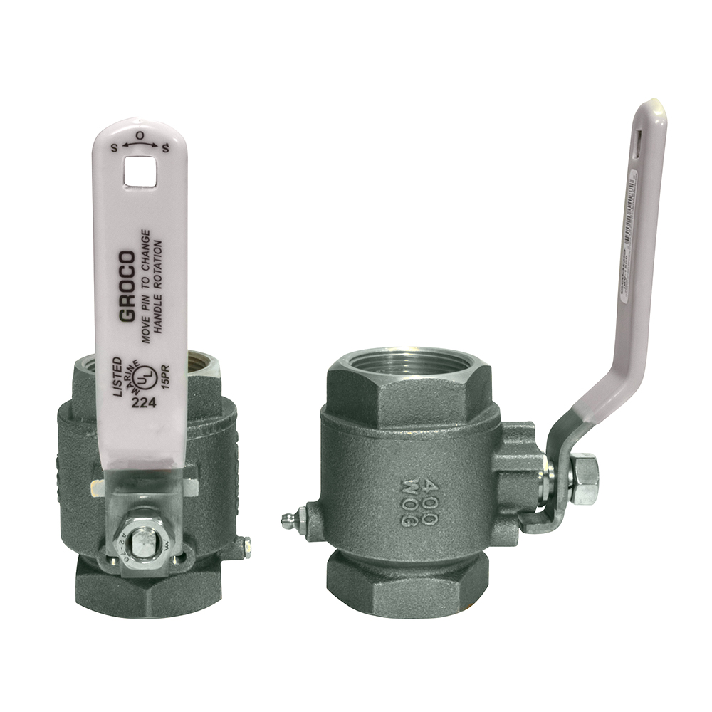 GROCO 2" NPT Stainless Steel In-Line Ball Valve - Boater's Life, LLC